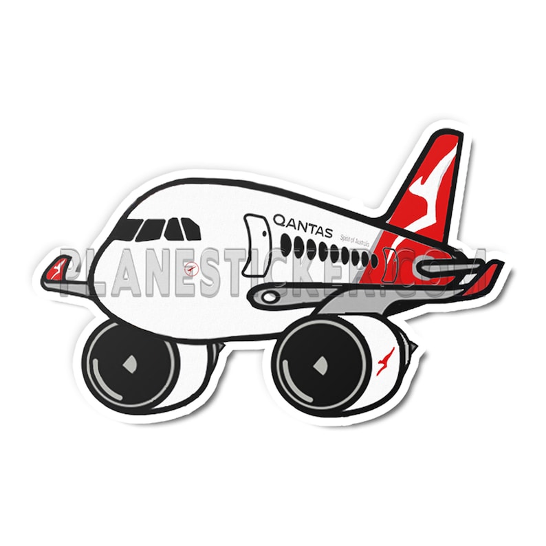 Qantas Airbus A330 Diecut Sticker - Etsy