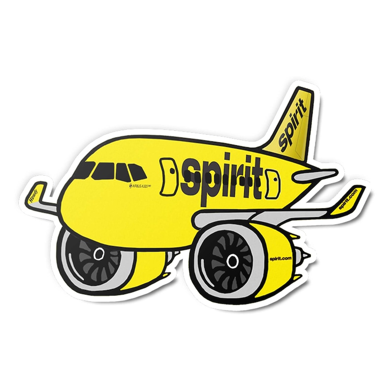 Spirit Airlines A320 NEO Diecut Sticker - Etsy