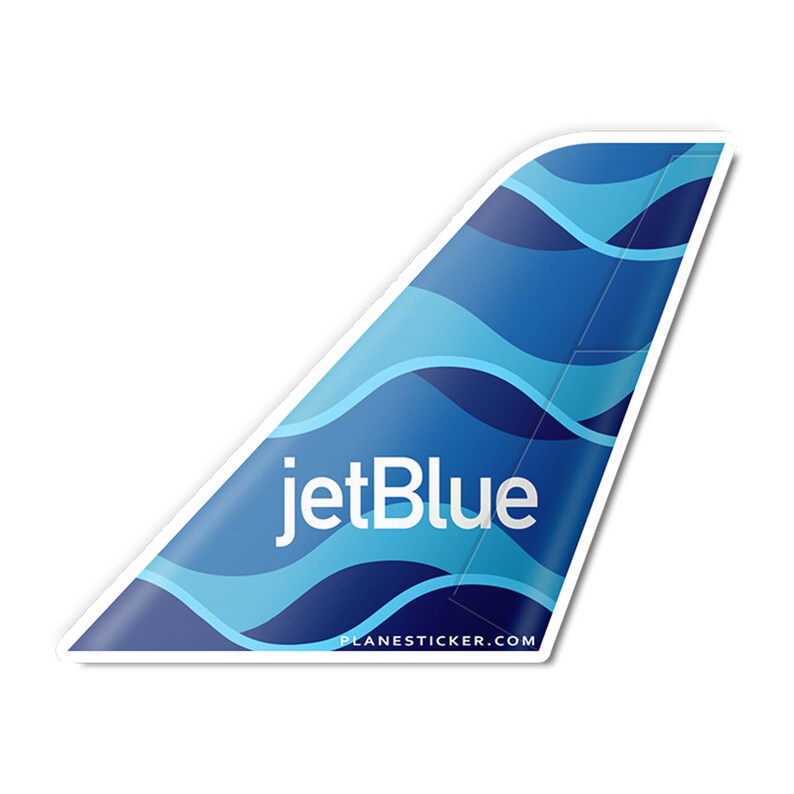 Jetblue Tail Diecut Sticker - Etsy