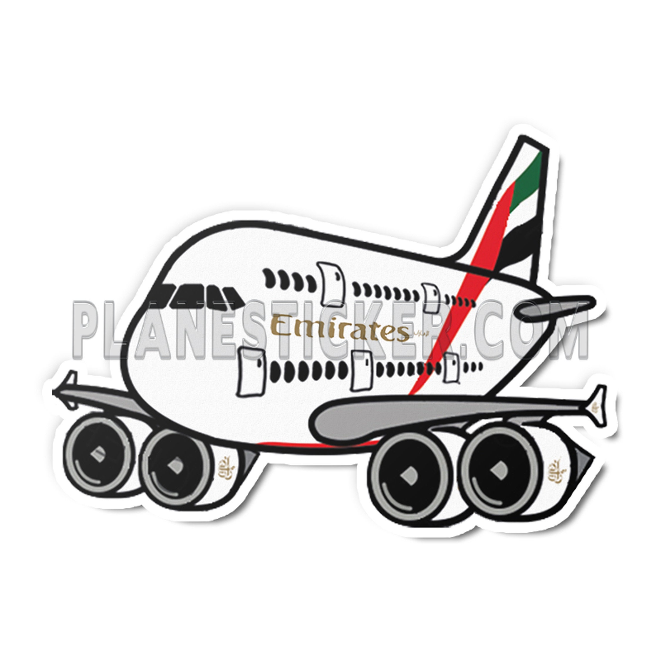 Emirates Airbus A380 Diecut Sticker - Etsy