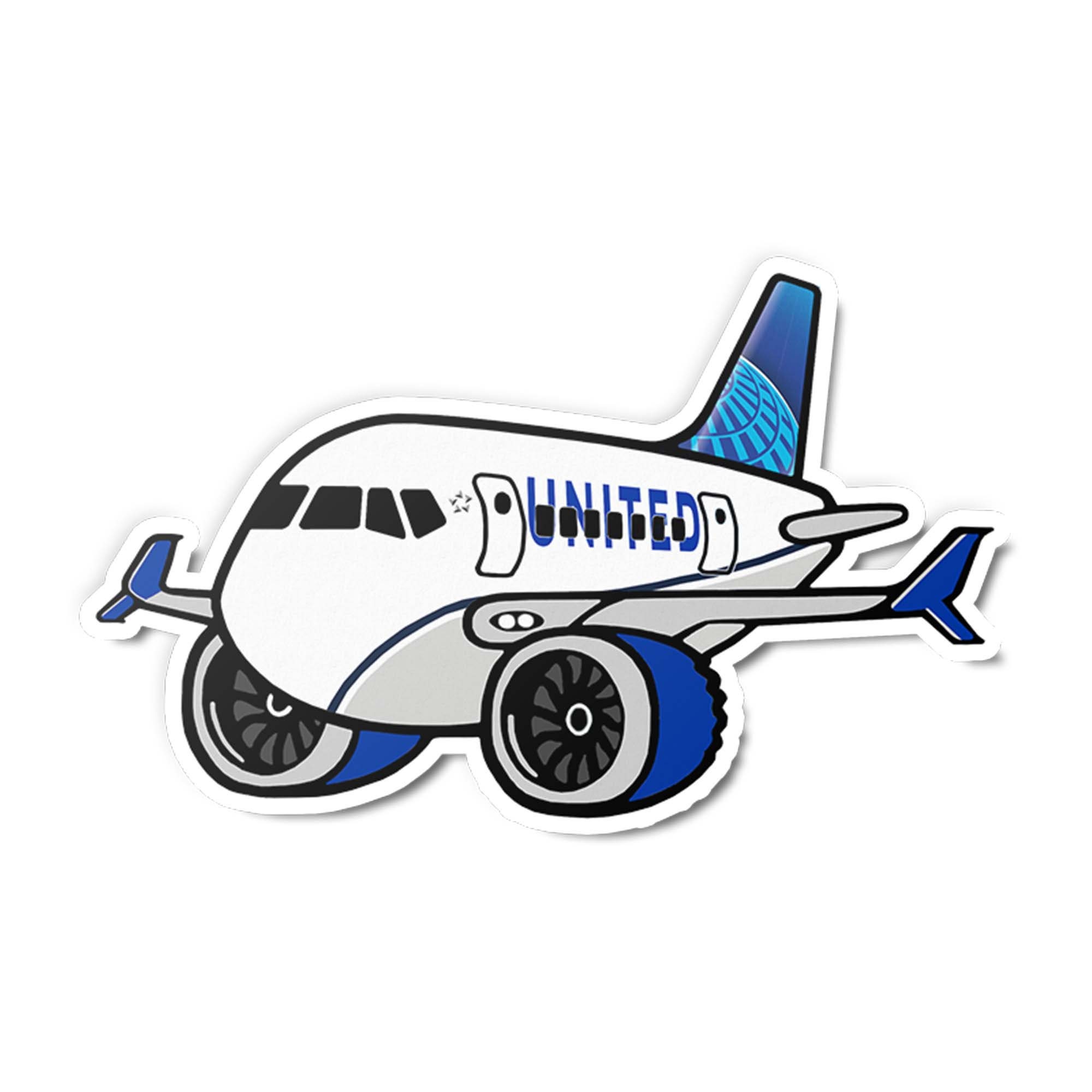 United Airlines B737 MAX Diecut Sticker - Etsy