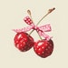 Cute Retro Cherry Poster, Aesthetic Wall Art, Cherry Wall Decor ...