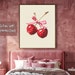 Cute Retro Cherry Poster, Aesthetic Wall Art, Cherry Wall Decor ...