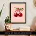 Cherry Poster, Retro Wall Art, 70s Psychedelic Print, Funky Wall Decor ...