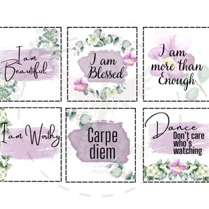 Affirmation Cards | Daily Inspiration Digital Download| Motivational ...