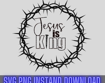 Jesus is King Svg Easter SVG Christian Svg Jesus Svg - Etsy