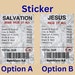 Salvation Receipt STICKERS, Different Sizes, Jesus Paid It All ...