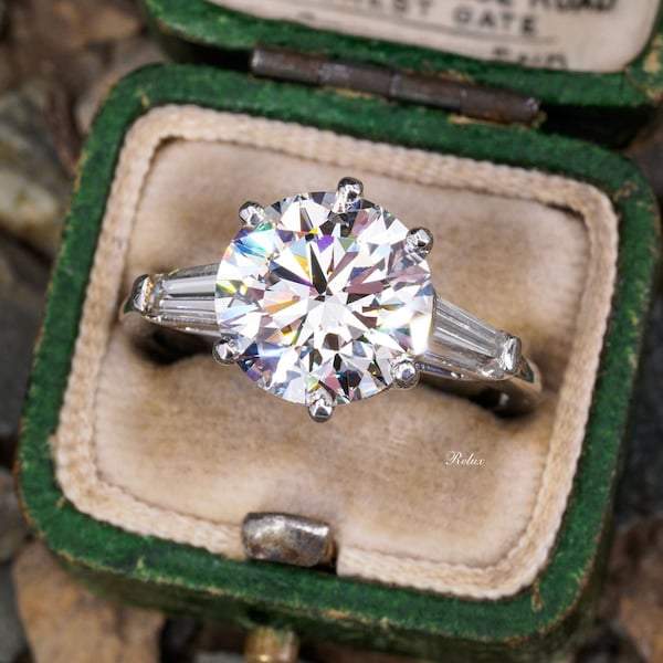 Antique Moissanite - Etsy