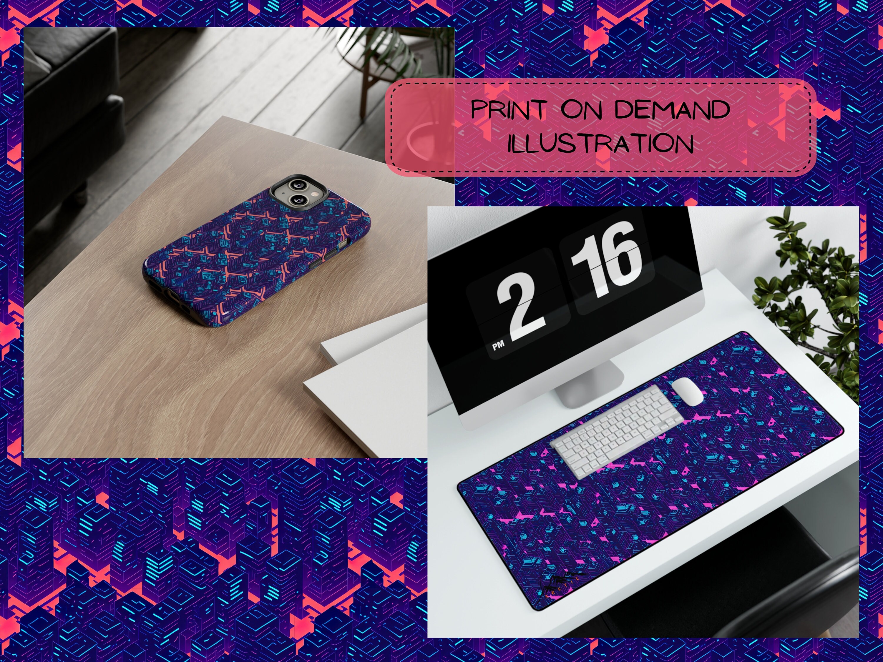 Printable City Digital Paper Seamless Pattern Printable Wallpaper ...