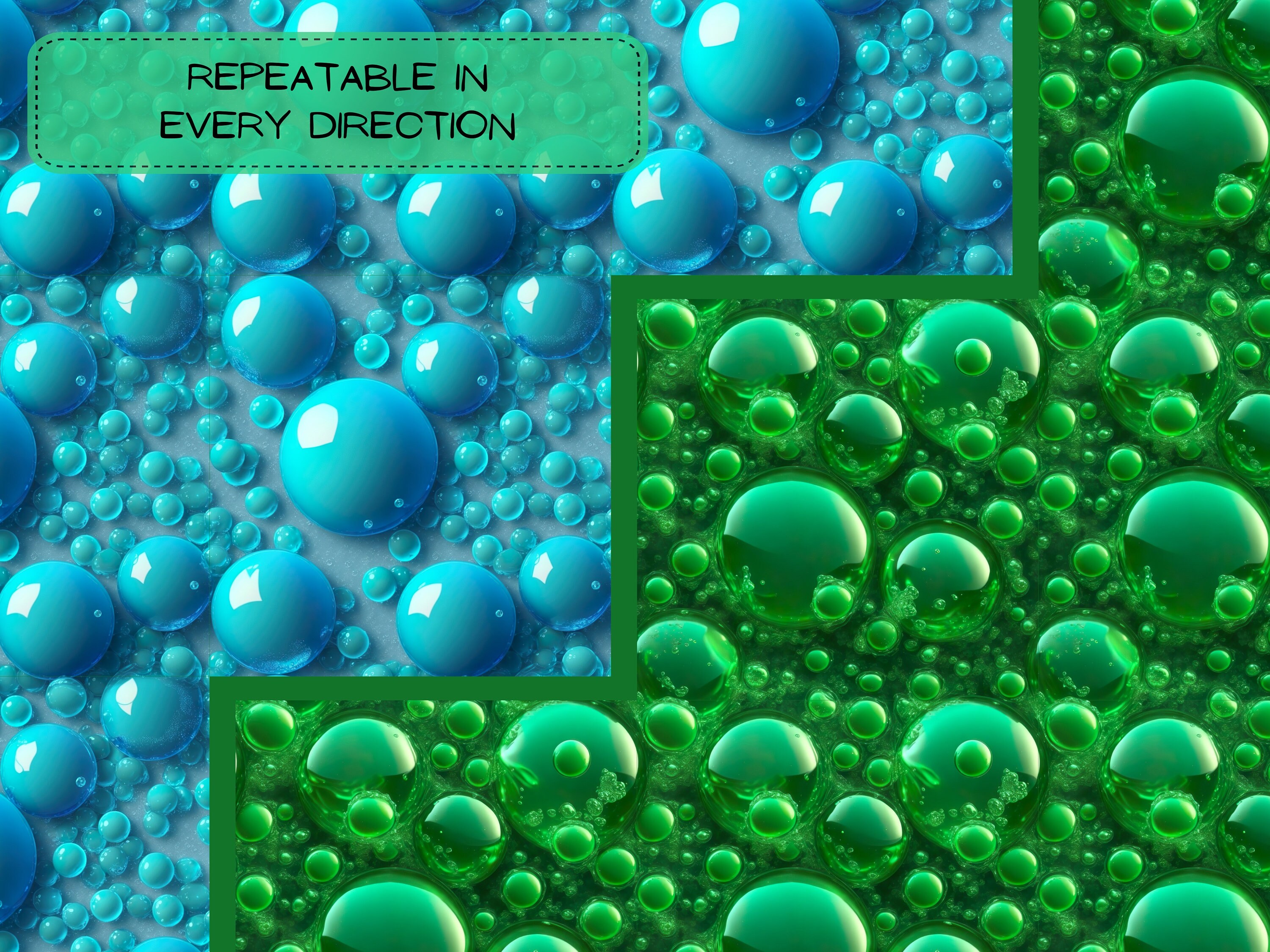 Bubbles Digital Paper Seamless Pattern Printable Wallpaper Seamless ...