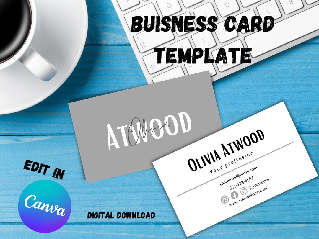 Editable Business Card ,business Card Template, DIY Business Card ...