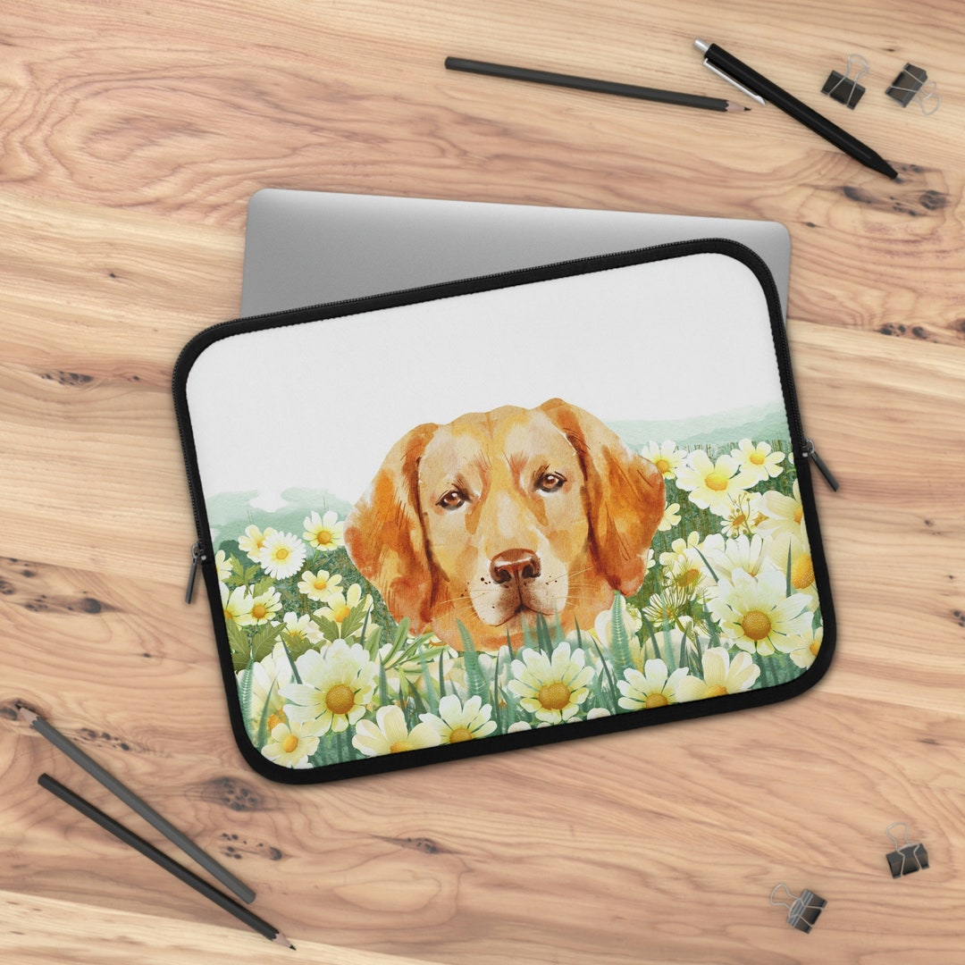 Golden Retriever Laptop Sleeve, Laptop Case Cute Dog MacBook Sleeve ...