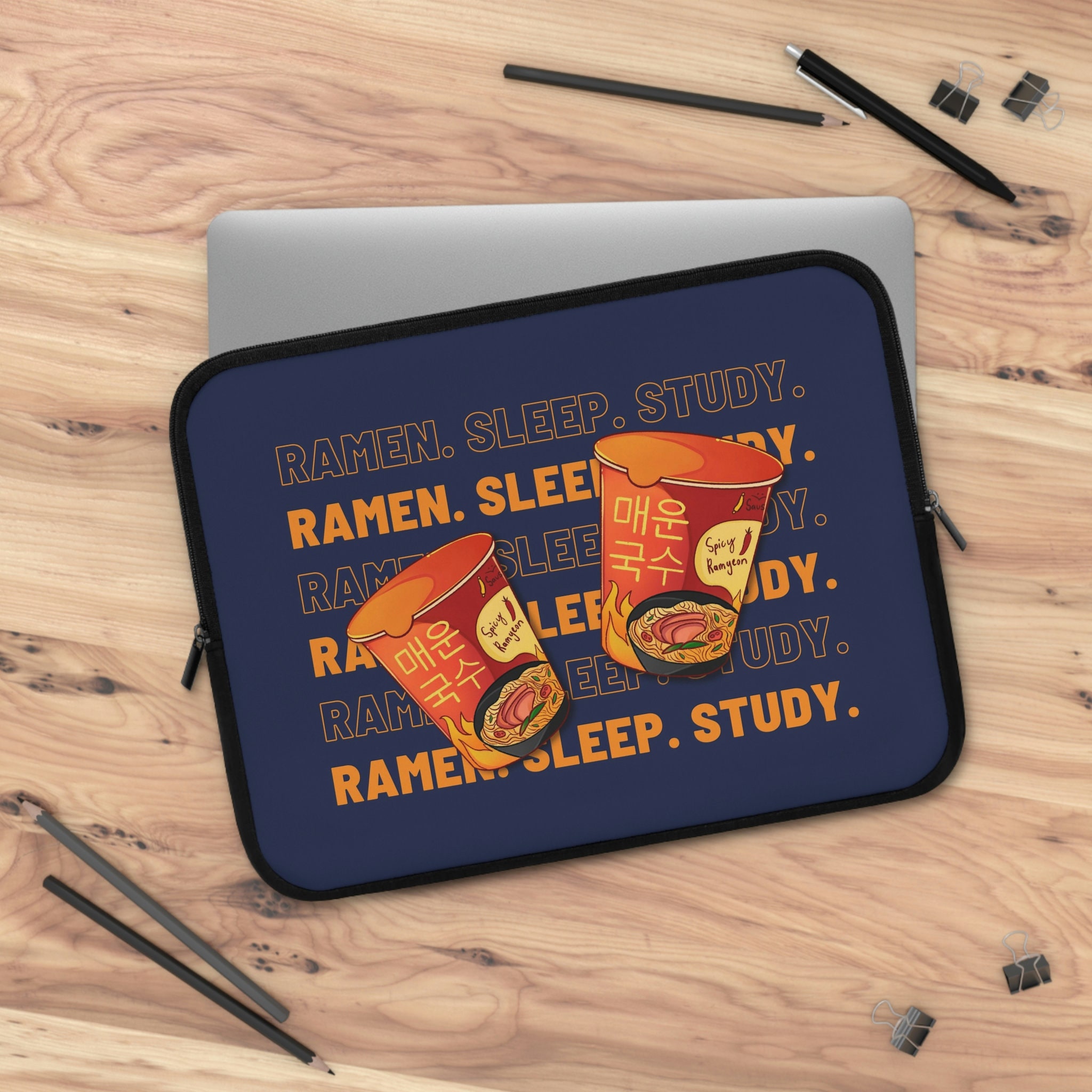Ramen Laptop Sleeve Funny Laptop Cover Noodle MacBook Sleeve Ramyeon ...