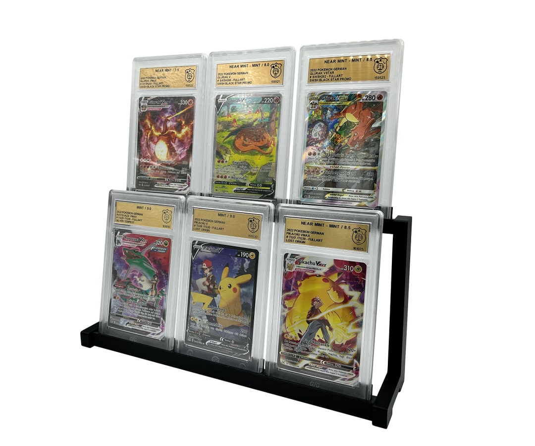 GSG Trading Cards Display for 6 X GSG Grading (pokemon, Football ...
