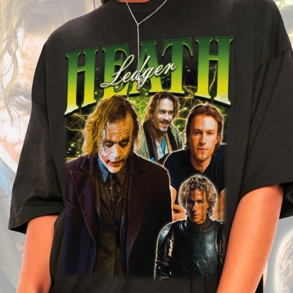 Joker Shirt Heath Ledger - Etsy