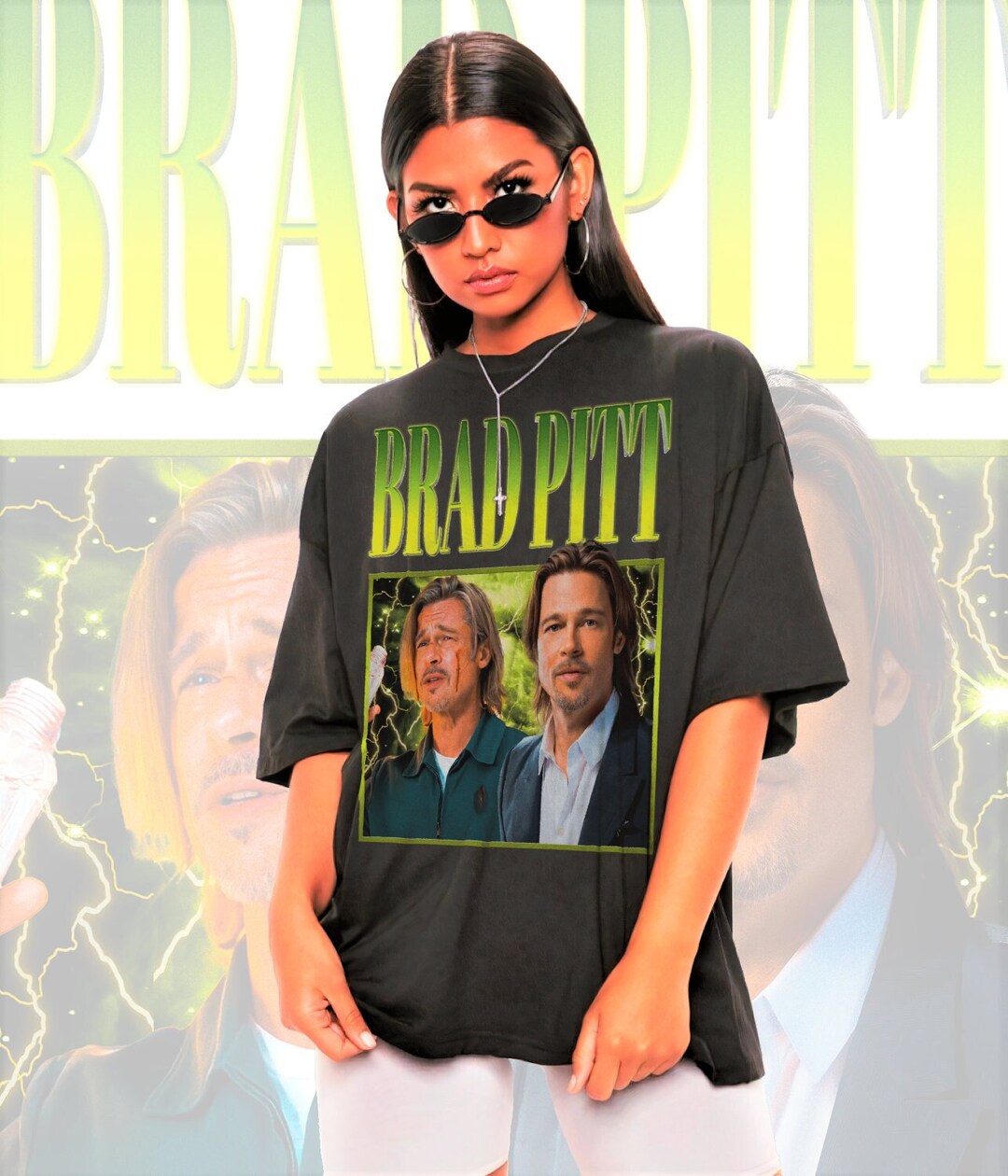 Retro BRAD PITT Shirt-brad Pitt Sweatshirt,brad Pitt Hoodie,brad Pitt ...