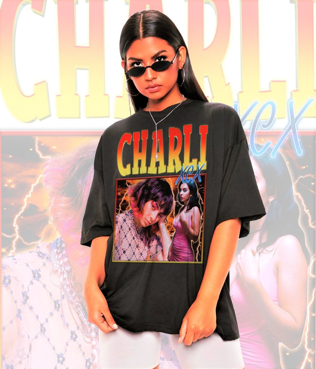 Retro CHARLI XCX Shirt charli Vintage T Shirt,charli Xcx 90s Shirt,boom ...