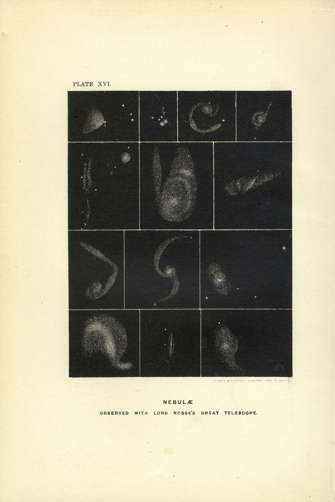 Nebulae Observed With Lord Rosse's Telescope | 1892 Astronomical ...