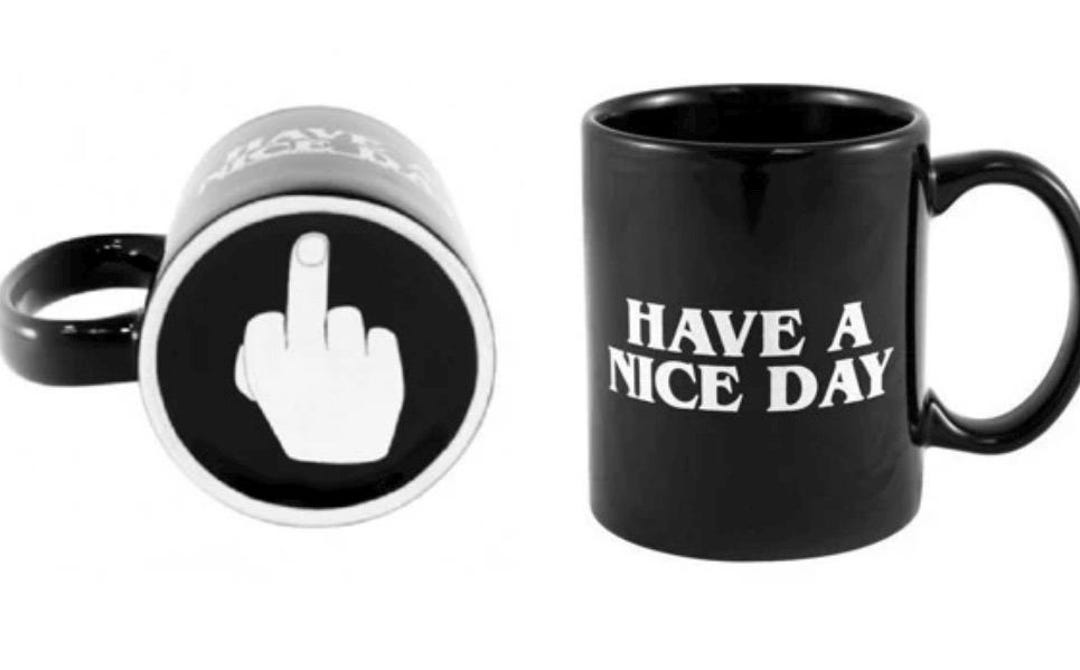 Have a Nice Day Middle Finger 11oz | Funny Coffee Mugs | Unique Novelty ...