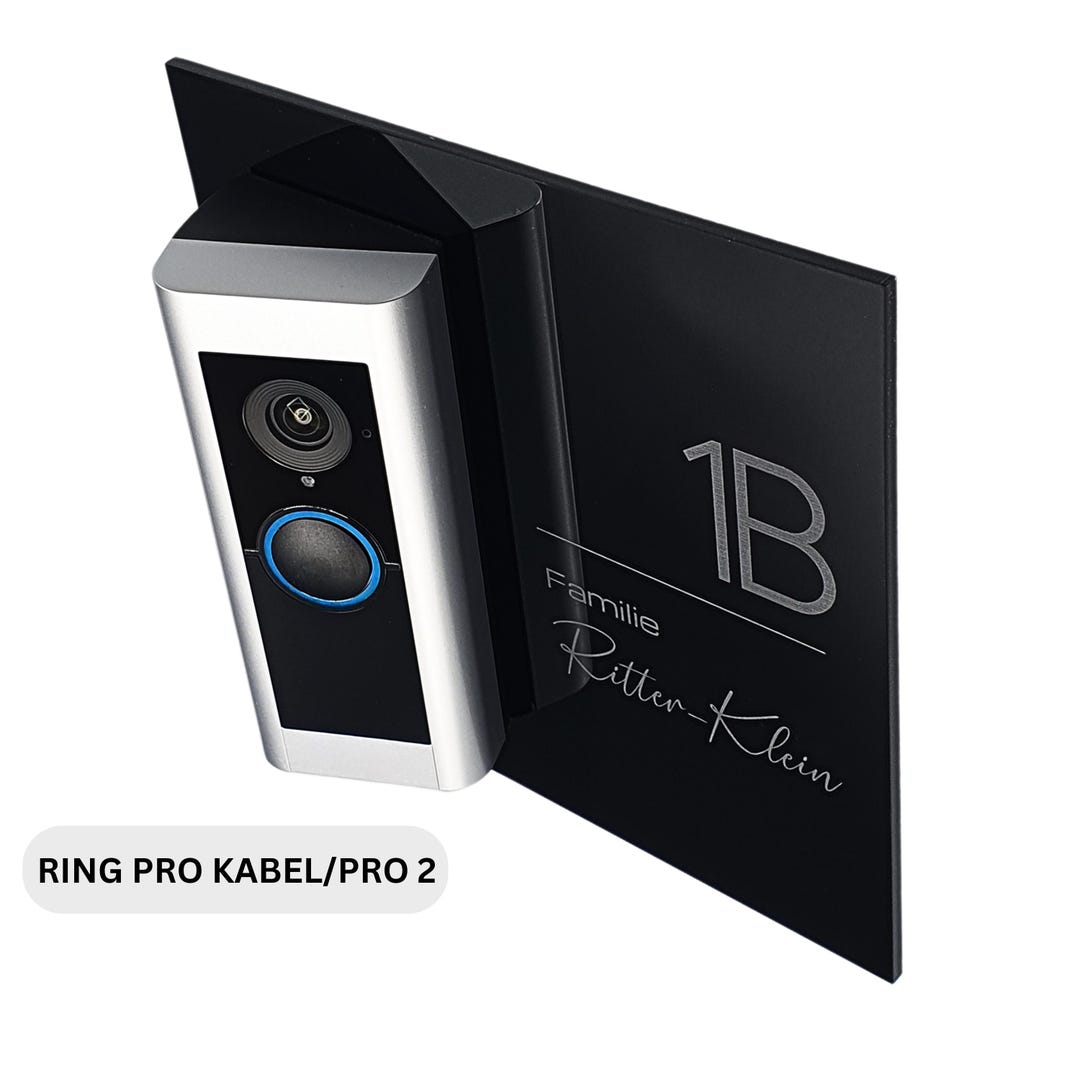 Stilvolle Ring Doorbell Namensschild Fotos
