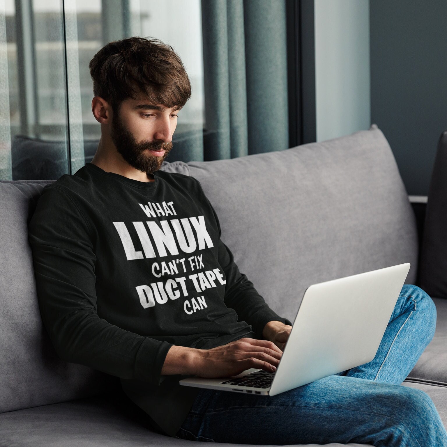 What Linux Can't Fix Duct Tape Can Unisex Heavy Cotton - Etsy