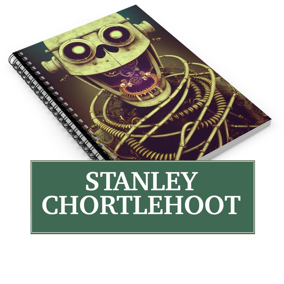 Stanley Chortlehoot Spiral Notebook Ruled Line Steampunk Clown Robot ...