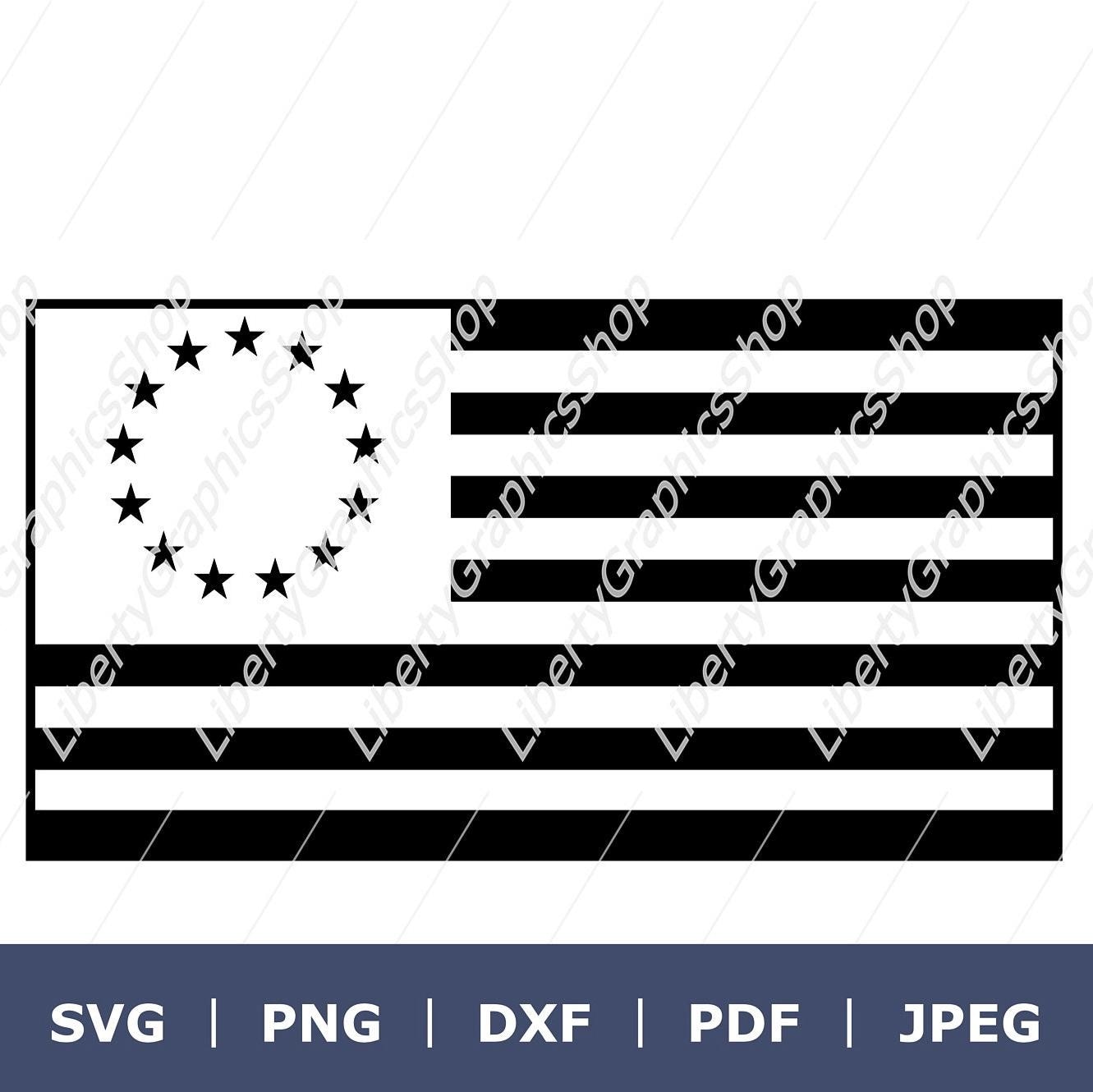 Historic American Revolution Flag and Political Cartoon Digital File ...