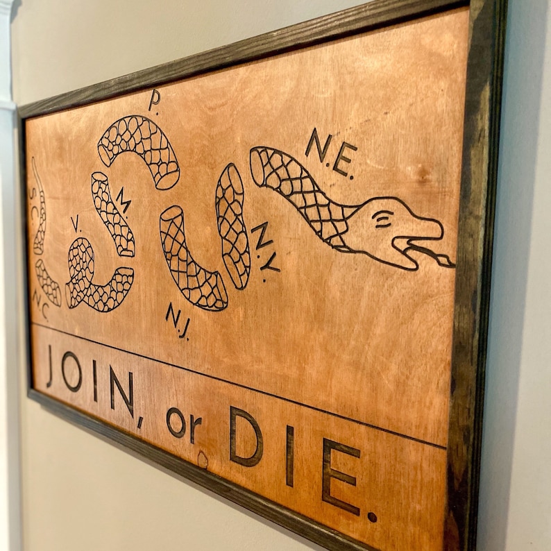 Join, or Die Flag SVG Digital Download | Join, or Die Political Cartoon ...