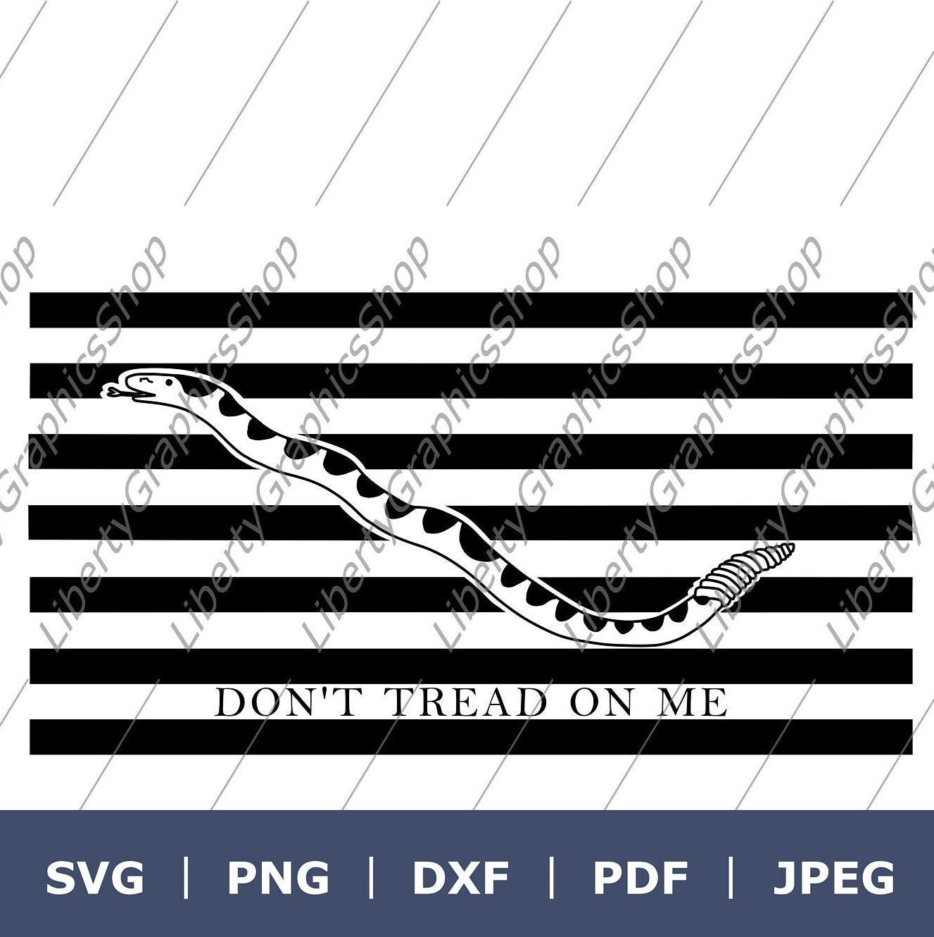 First Navy Jack Digital Download | First Naval Jack SVG | Don't Tread ...