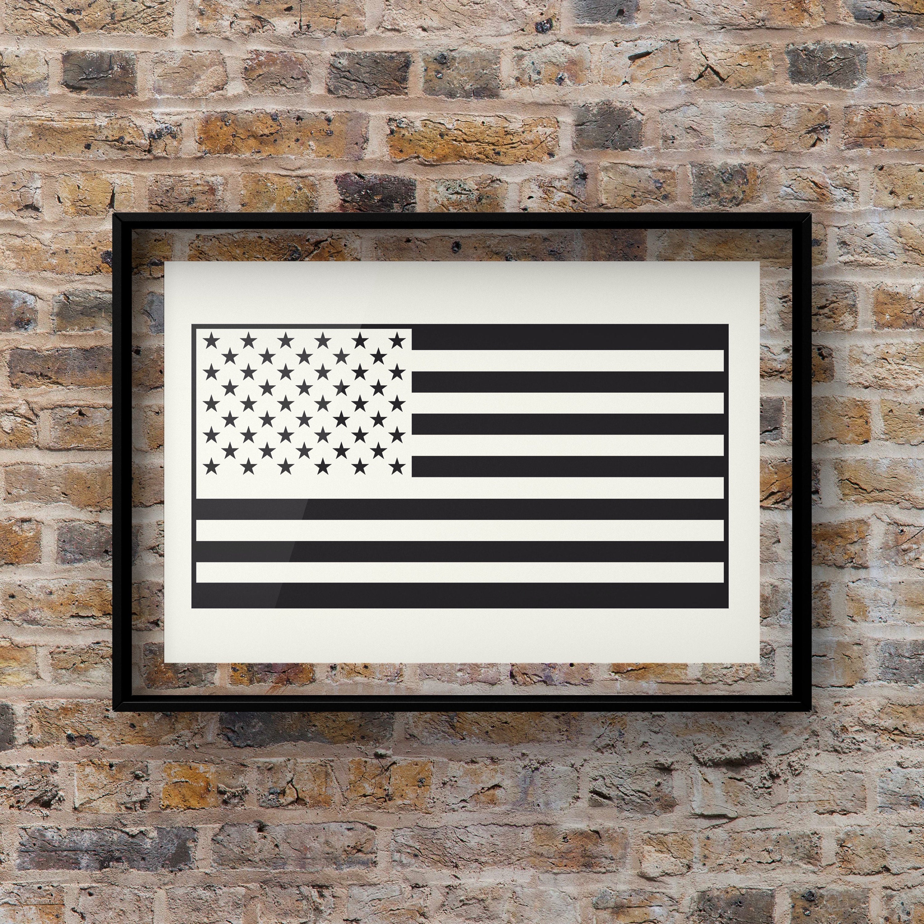 American Flag SVG Digital Download | American Flag With Border Cut File ...
