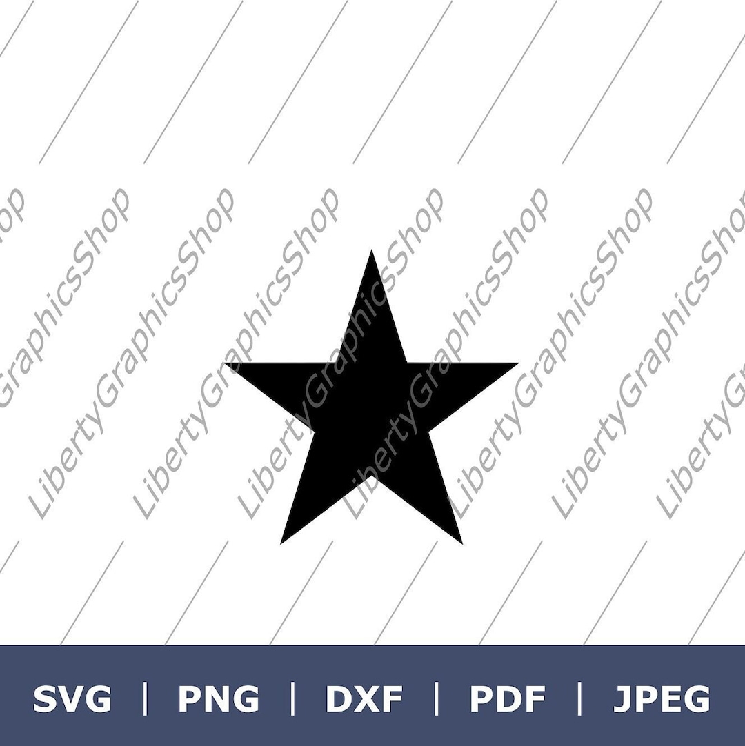 Star SVG Digital Download Printable Star Star Cut File - Etsy