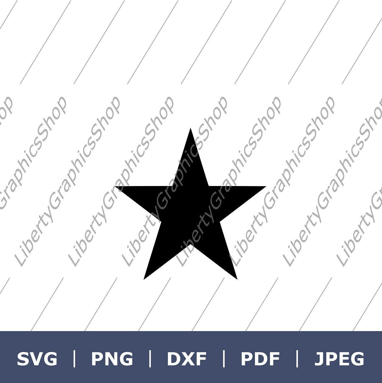 Star SVG Digital Download | Printable Star | Star Cut File | CNC ...