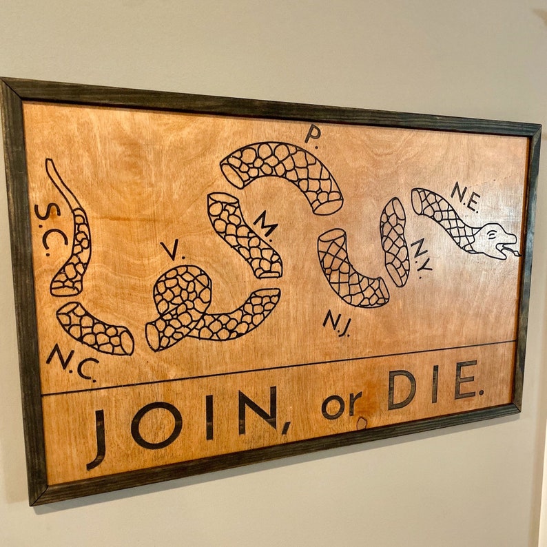 Join, or Die Flag SVG Digital Download | Join, or Die Political Cartoon ...