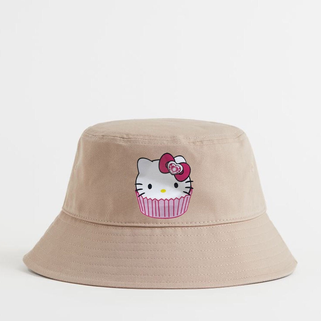SUMMER EXPRESS Cute Hello Kitty Bucket Hat Hello Kitty Hats Hello Kitty ...