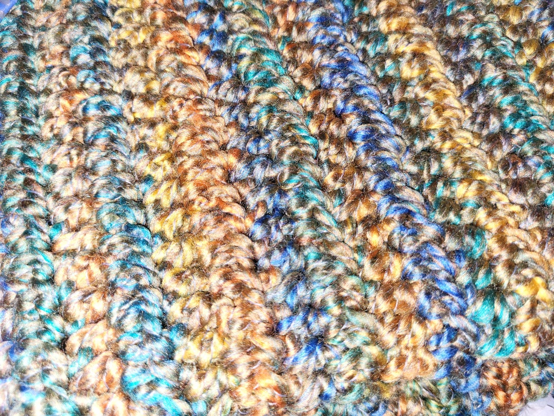 Crocheted Afghan, Lion Brand, Painted Desert, Southwest Colors - Etsy