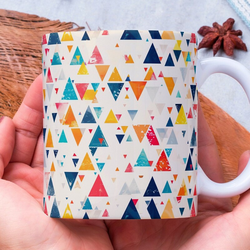 Geometric Mug - Etsy
