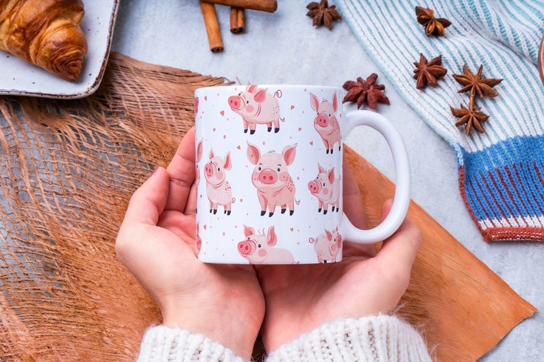 Personalized Pig Coffee Mug, Farm Animal Gift - Etsy