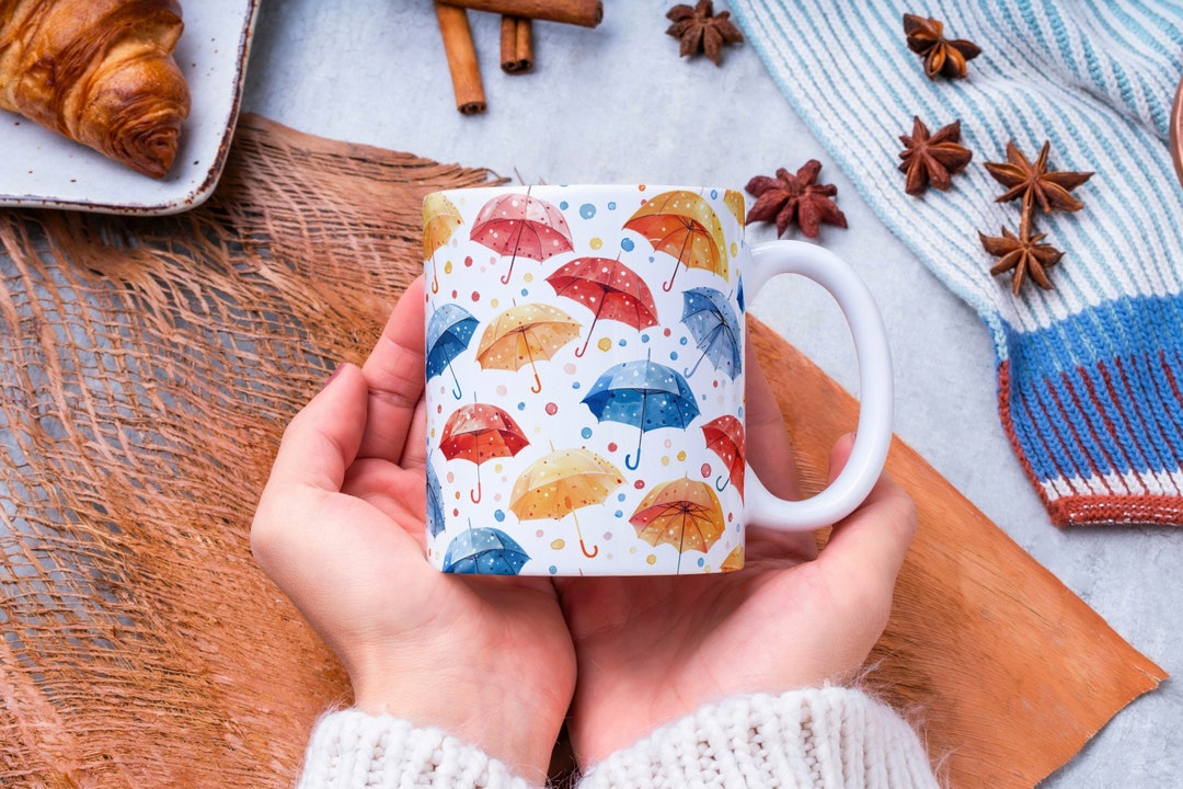 Personalized Umbrella Mug, Umbrella Lover Mug, Umbrella Coffee Mug ...