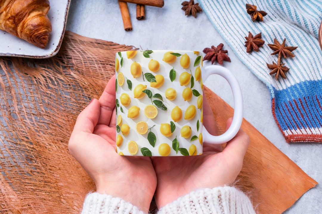 Personalized Lemon Mug, Lemon Lover Gift, Lemon Coffee Mug, Summer Mug ...