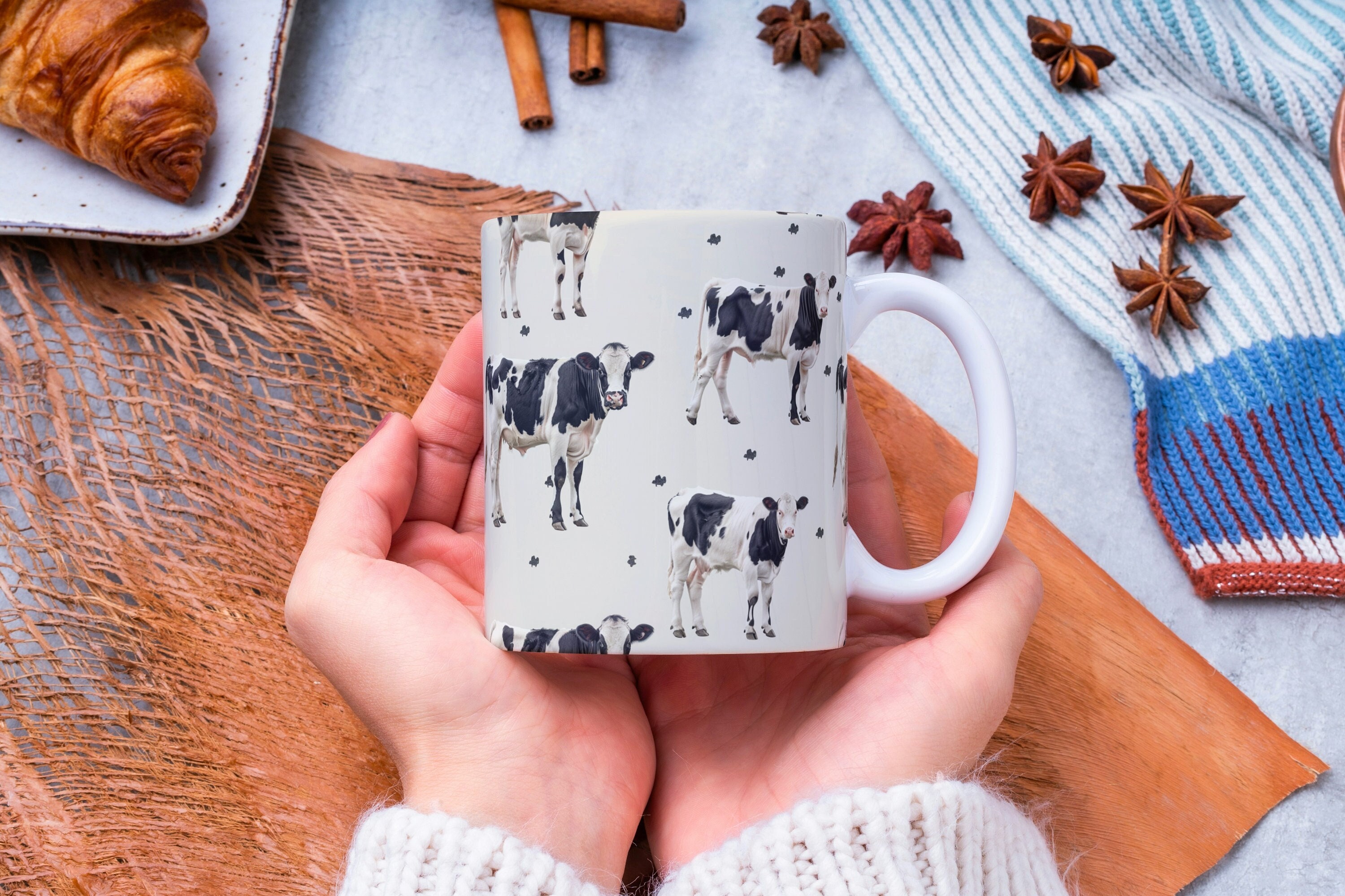 Personalized Cow Mug, Cow Lover Mug, Cow Coffee Mug, Farm Animal Mug ...