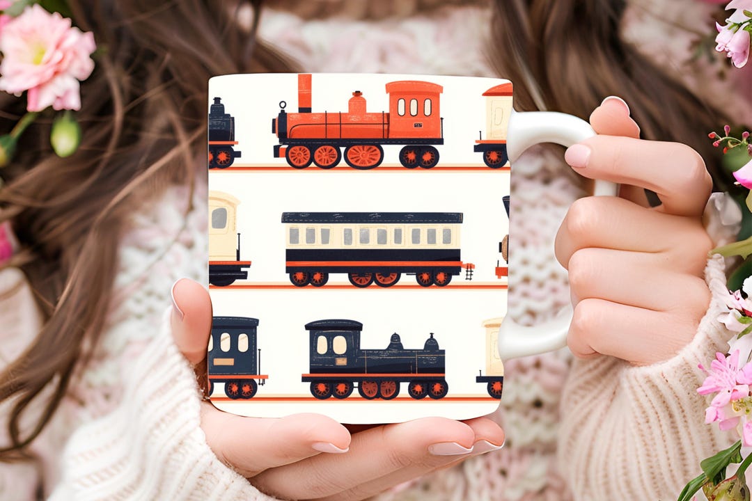 Personalized Train Mug, Train Lover Mug, Train Coffee Mug, Christmas ...