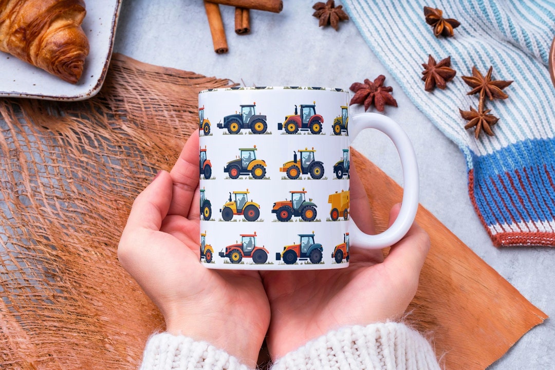 Personalized Tractor Mug, Tractor Lover Mug, Tractor Coffee Mug, Farmer ...
