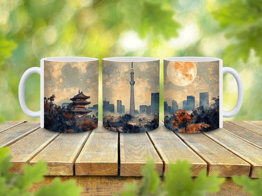 Personalized Japanese Tokyo Tower Mug, Tokyo Coffee Mug, Tokyo Lover ...