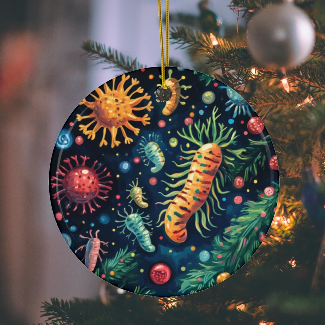 Microbe Christmas Ornament: Science Lover Gift, Holiday Decoration - Etsy