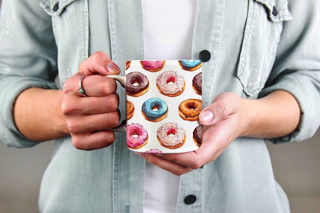 Personalized Donut Mug, Donut Lover Gift, Donut Coffee Mug, Doughnut ...