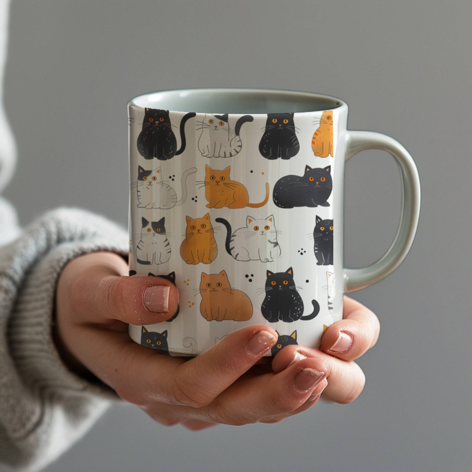Personalized Cat Mug, Cat Lover Gift, Custom Cat Coffee Cup, Cat Mom ...