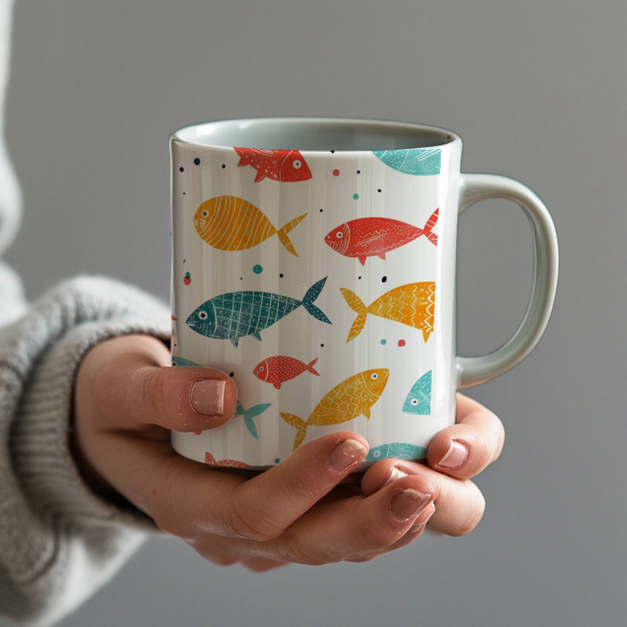 Personalized Fish Mug, Fathers Day Gift, Fisherman Coffee Cup, Fish ...