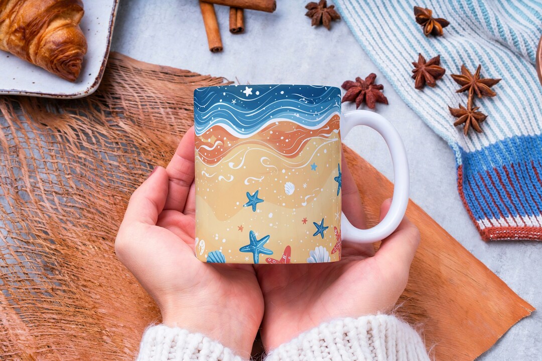 Personalized Beach Mug, Beach Lover Mug, Beach Coffee Mug, Summer Mug ...