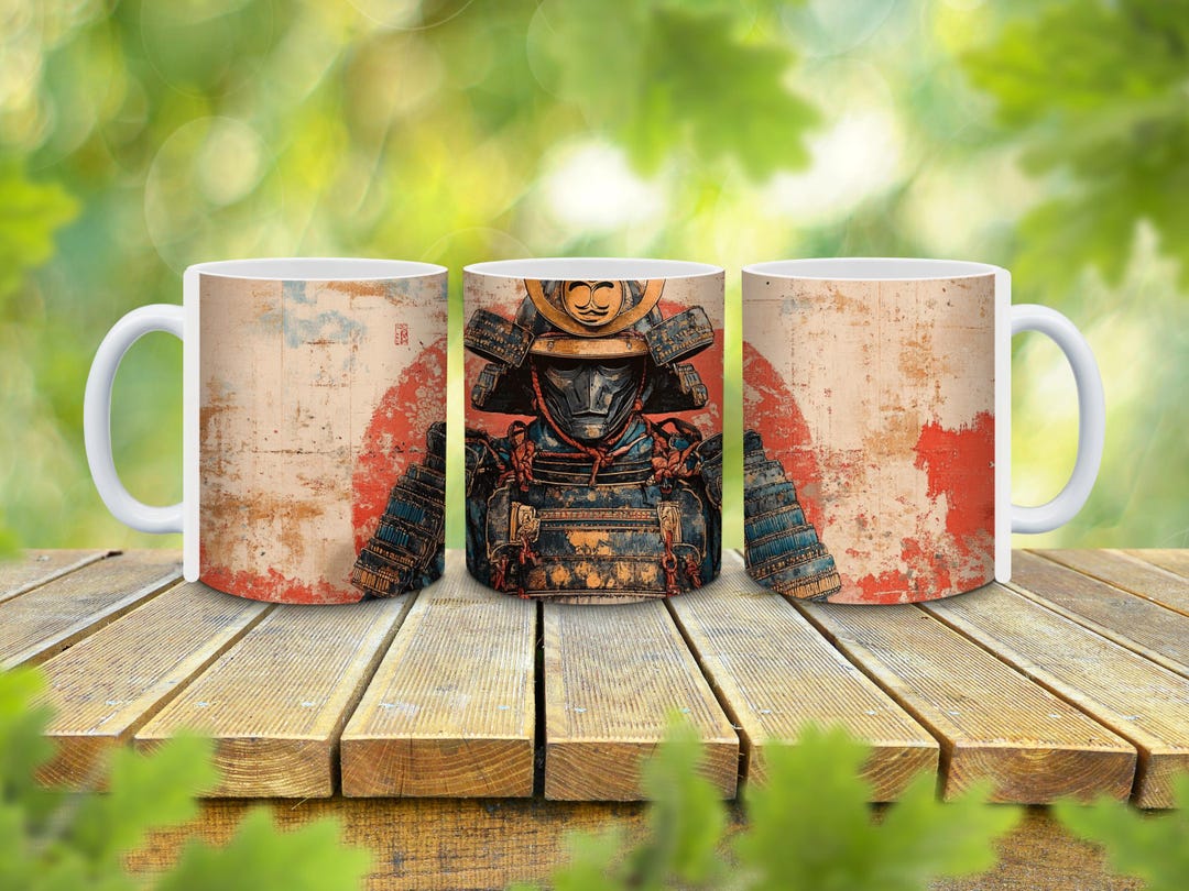 Personalized Japanese Samurai Mug, Samurai Coffee Mug, Samurai Lover ...