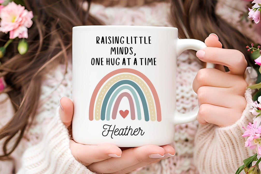 Personalized Rainbow Mom Mug, Custom Coffee Gift - Etsy